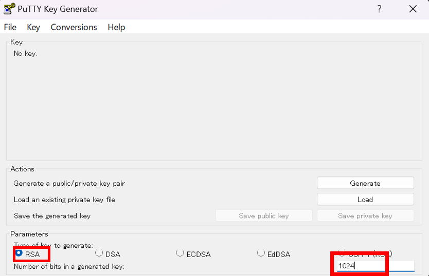 1024bit鍵の生成 – CyberSolutions Support