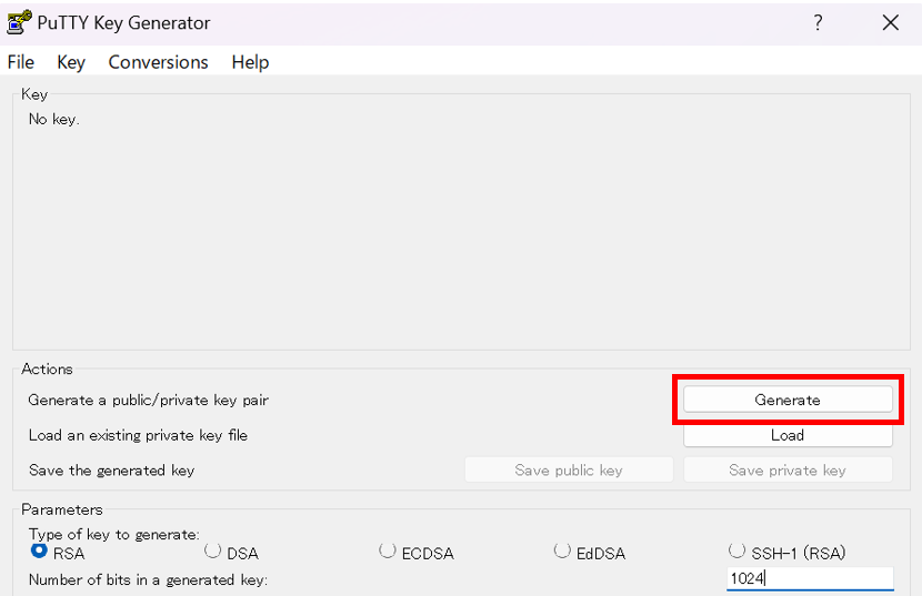 1024bit鍵の生成 – CyberSolutions Support