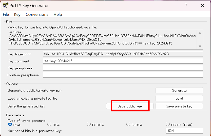 1024bit鍵の生成 – CyberSolutions Support