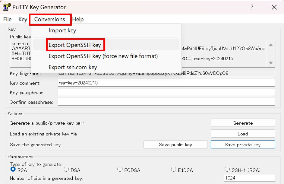 1024bit鍵の生成 – CyberSolutions Support